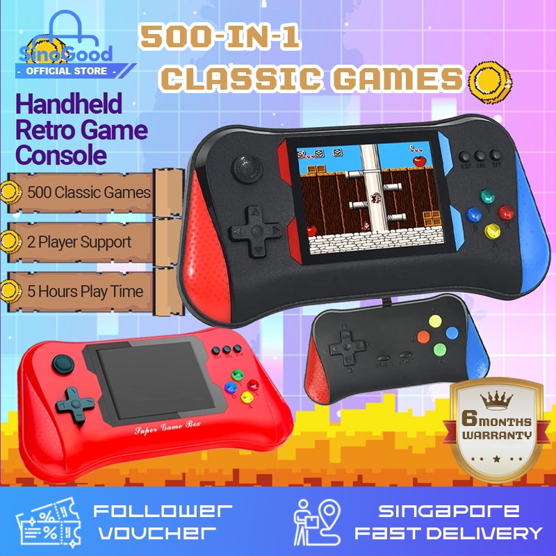 [SG READY STOCK] 500-in-1 Classic Game Console 3.5inch Video TV Game ...
