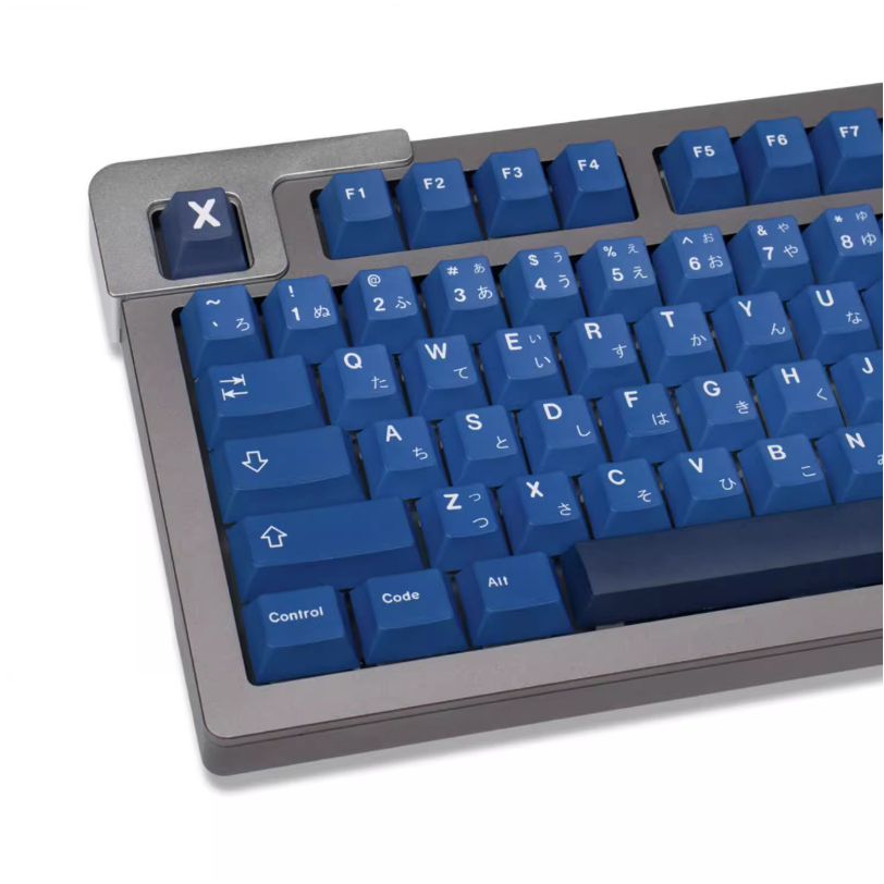 PBT blue Keycap 129 Keys Cherry Profile DYE-SUB Personalized GMK ...