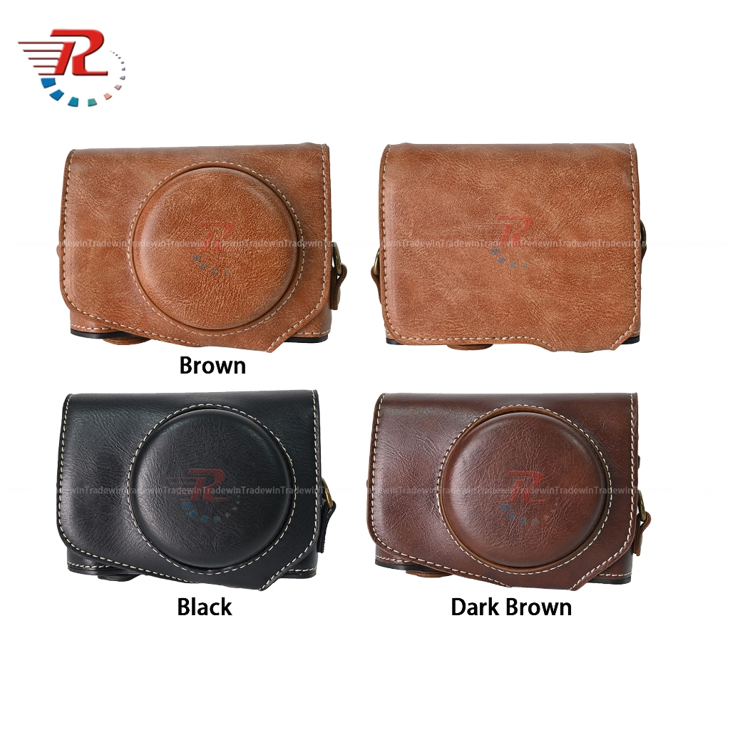 Pu Leather Camera Bag Case Pouch For Canon G7X3 G7XIII G7X Mark III ...