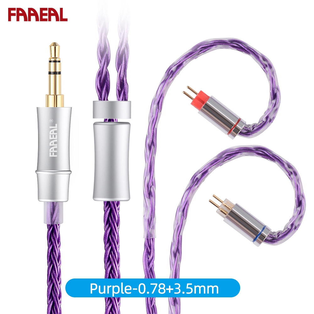 FAAEAL 320 Cores Earbud Replace Wire HiFi Balanced Sound Quality 3.5mm ...