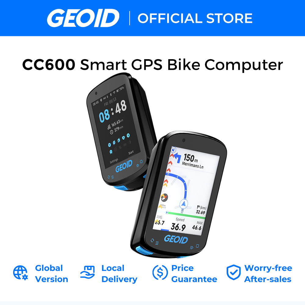 GEOID CC600 Colorful Screen Navigation GPS Bike Computer 2.4 inch WIFI transmission bike ...