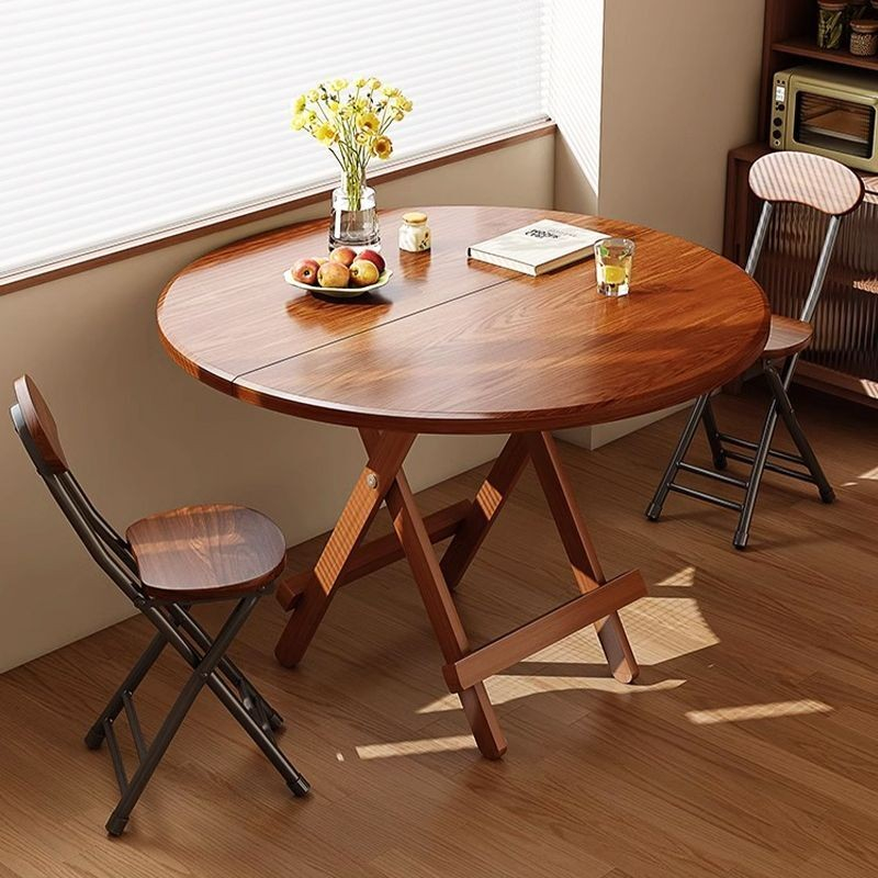 【Ready Stock】Table Folding Table Small Apartment Round Table Eating ...