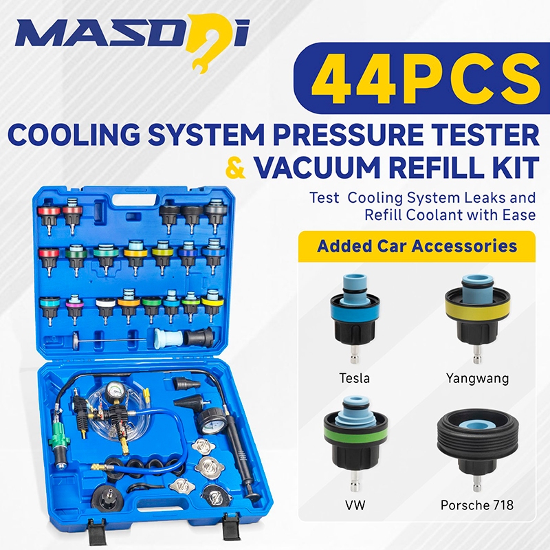 44-Pieces Universal Radiator Pressure Tester Kit, Coolant Pressure ...