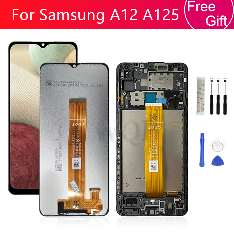 100% Tested For Samsung Galaxy A12 LCD A125F SM-A125F A125 Display ...