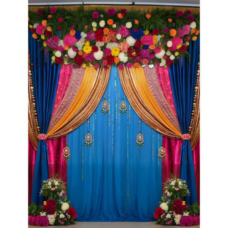 5x7ft India Pooja Backdrop Traditional Hindu Festive Props Hindu ...