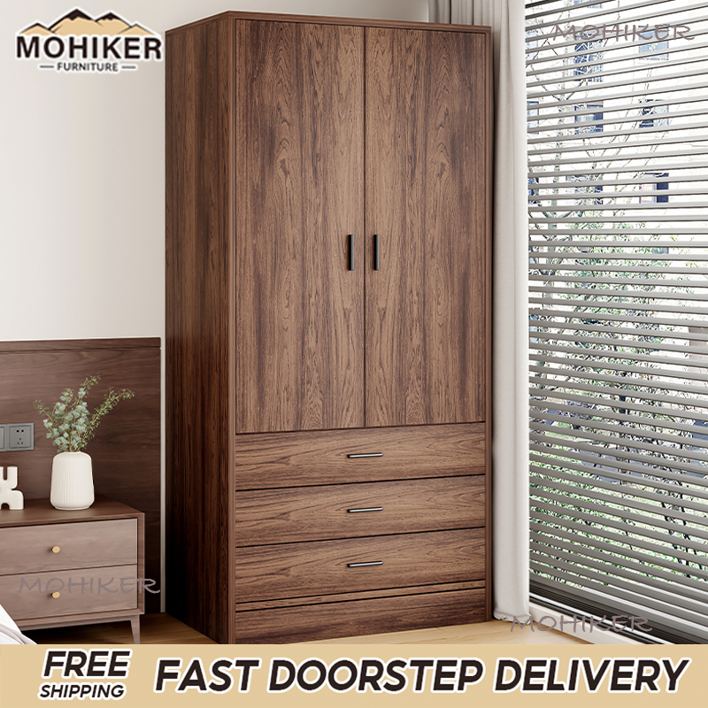 MK Wardrobe Simple Assembly Wardrobe Solid Wood Wardrobe Cabinet Small ...