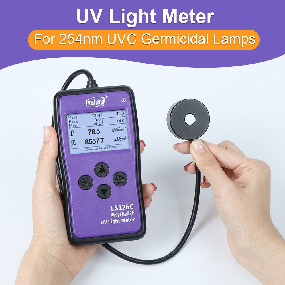 Linshang LS126C UVC Light Meter 254nm UV 254 Radiometer Intensity ...