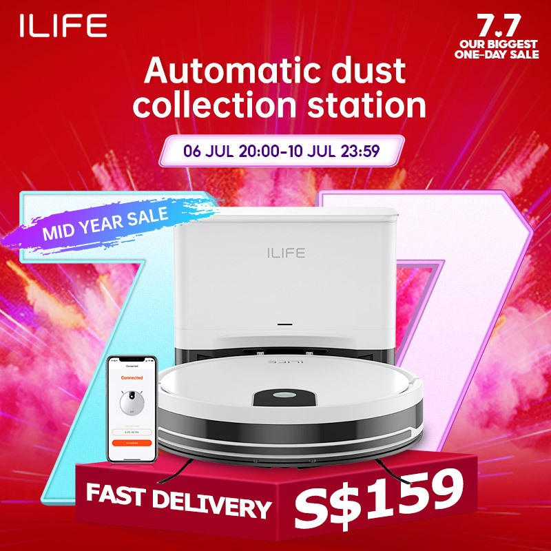 ILIFE V9 Pro Smart Robot Vacuum Cleaner Auto Empty Dock 50 Days Hands ...