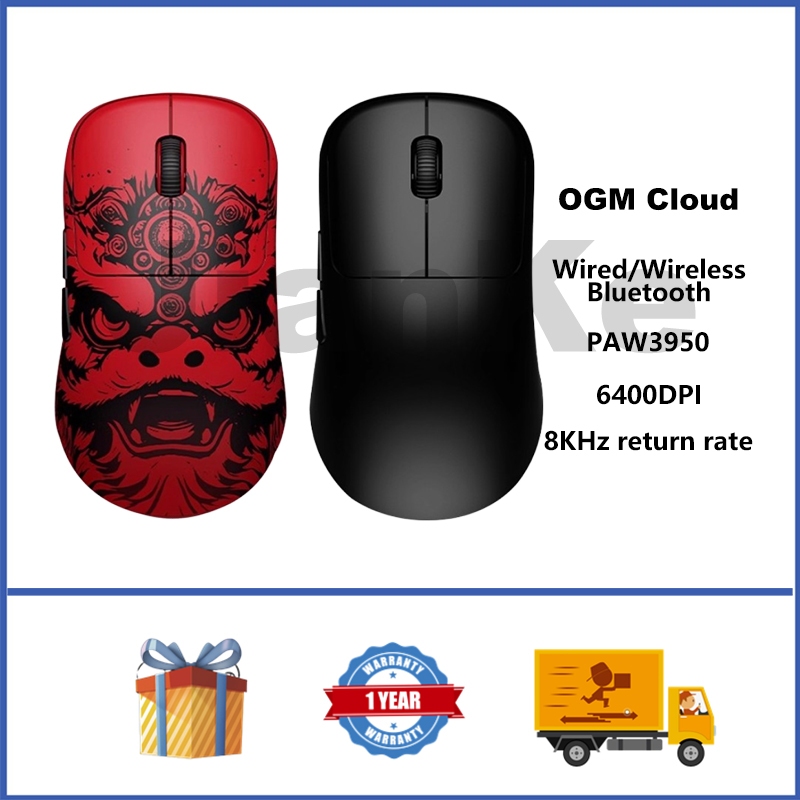 WAIZOWL OGM Cloud Wireless Mouse PAW3950 Lightweight 8KHz Rate of ...