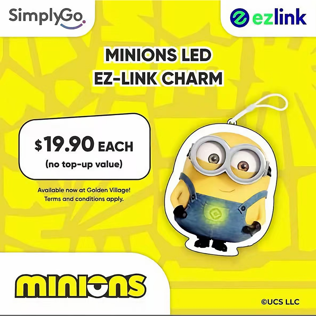 Minions LED EZ-Link Charm Die-Cut (Exp:2030) | Shopee Singapore
