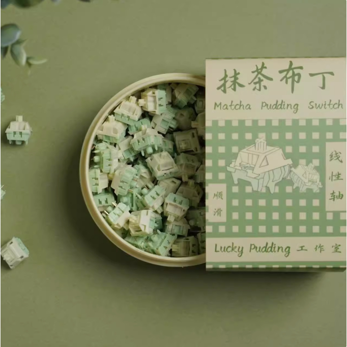 Matcha Pudding Switch Key Geek Linear Mute Switch Voice Actor Switch ...