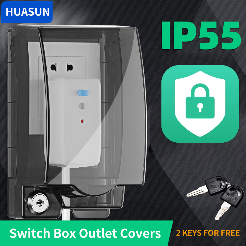 Lock Anti-Theft Power Transfer with Lock Water Proof Cover for Switch ...