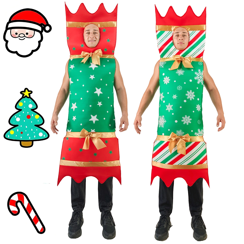 Fast Delivery Men Christmas Celebration Cracker Costume Adult Mascot ...