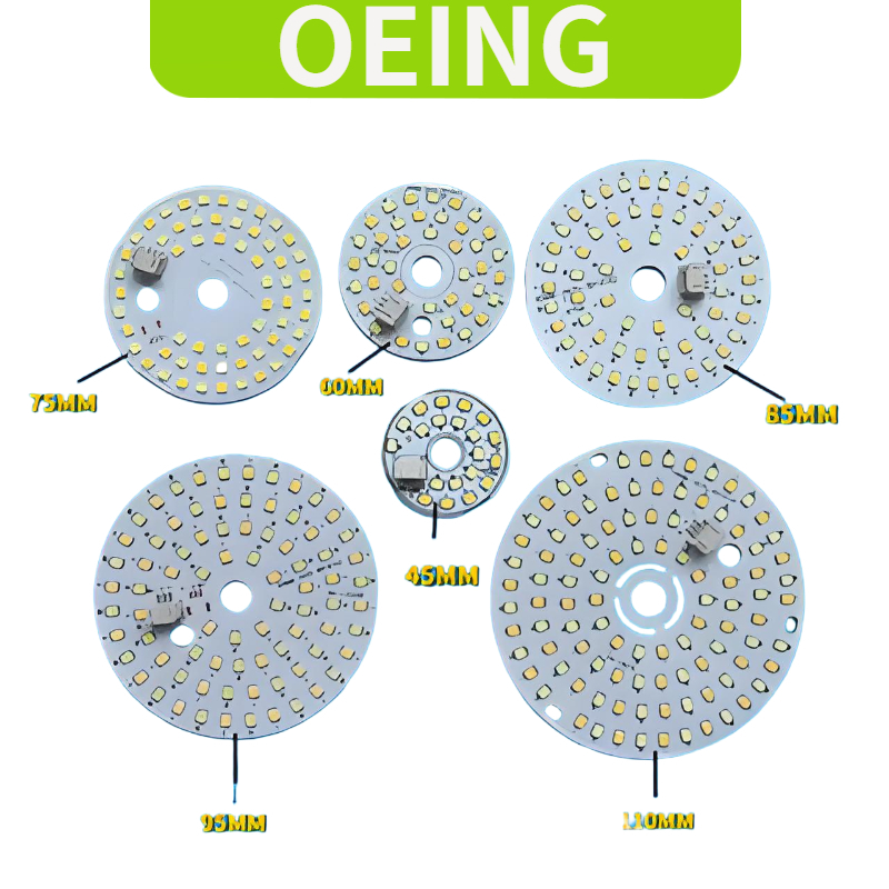 OEING Three Colors of LED Light Board, Three -line Round Parallel Lamp ...