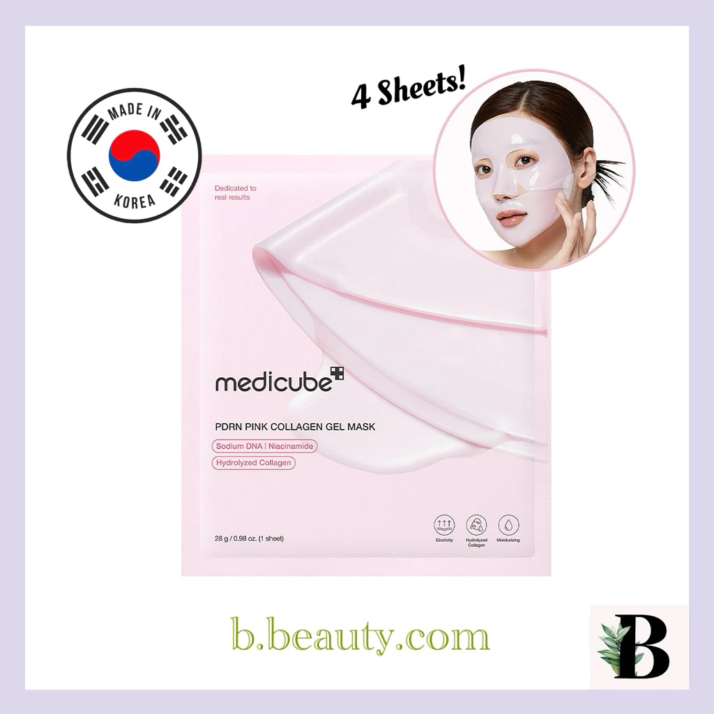 Medicube Salmon DNA PDRN Pink Collagen Gel Mask Deep Hydration 4pcs ...