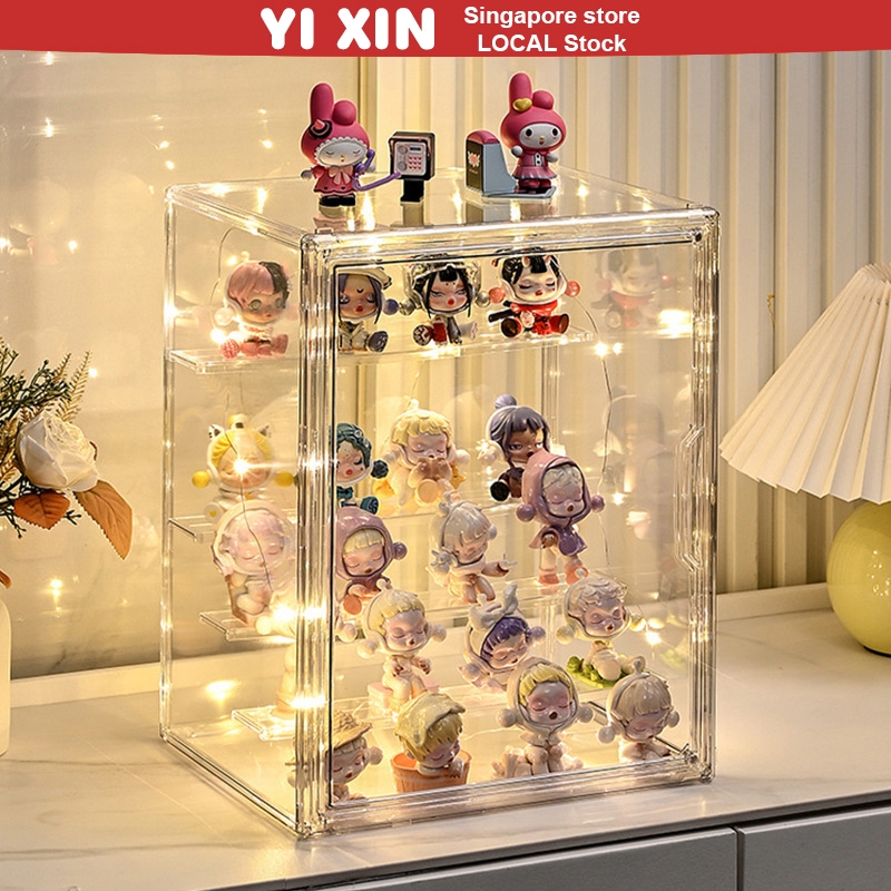 YIXIN Acrylic Popmart Display Box Figurine Display Case Blind Box ...