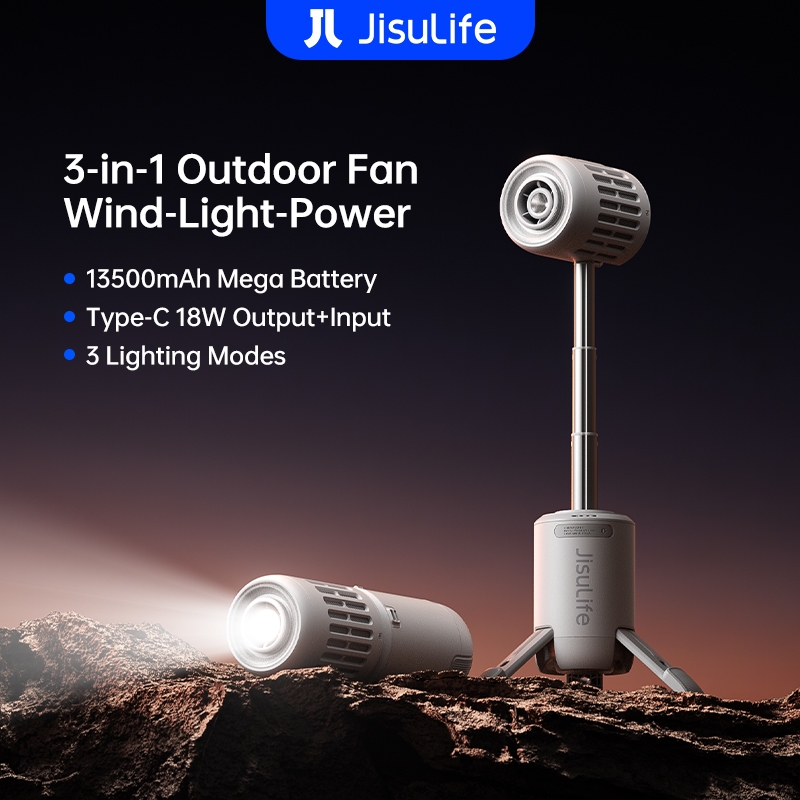 【NEW】JisuLife Outdoor Fan Ultra 1 13500mAh Multi Functional Camp Floor ...