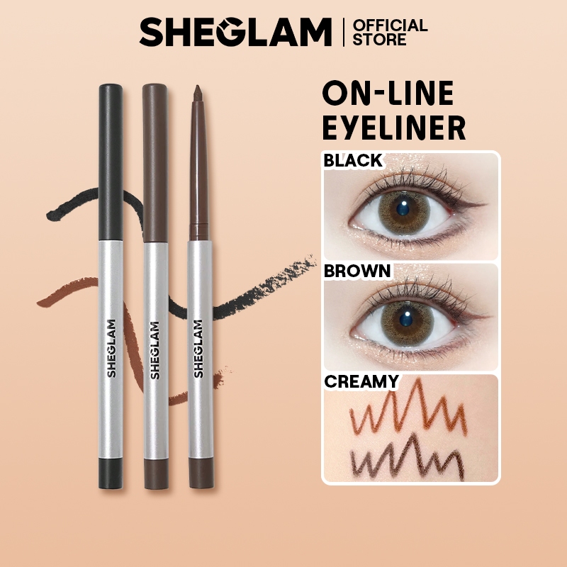 SHEGLAM On-Line Creamy Eyeliner Waterproof Matte Smudge-Proof Long ...