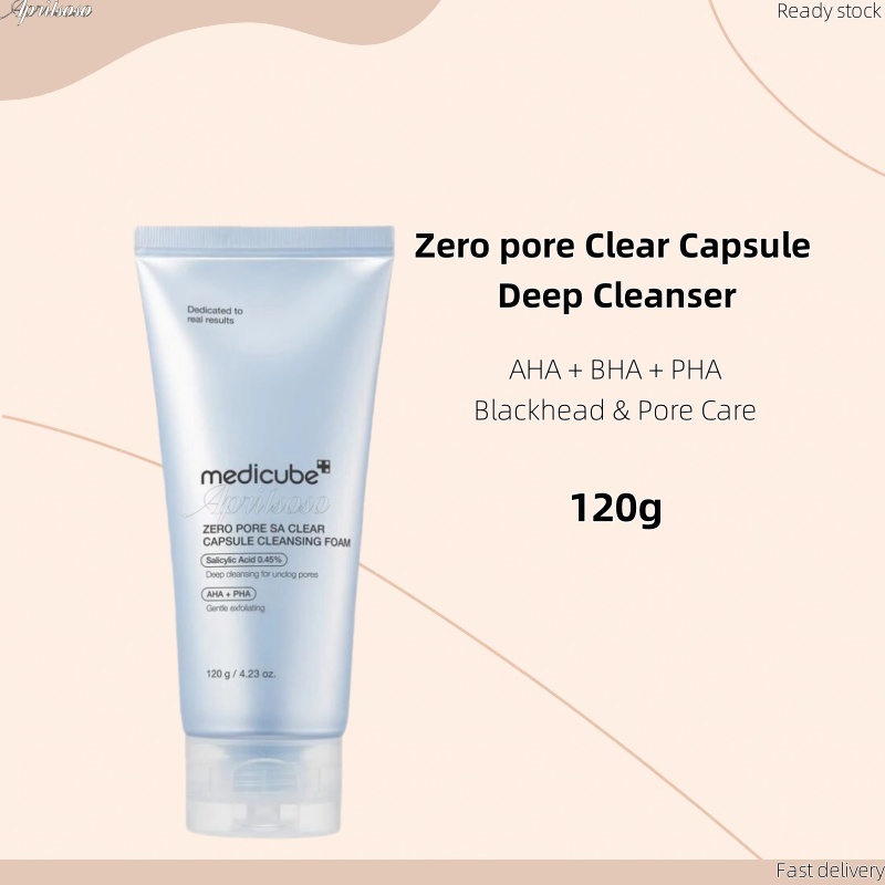 New medicube Zero Pore Clear Blue Capsule Facial Deep Cleanser for Skin ...