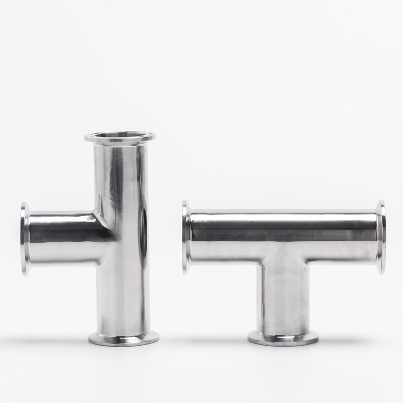 45mm to 51mm Sanitary Tri Clamp 3 Way Tee 304 Stainless Steel Sanitary ...