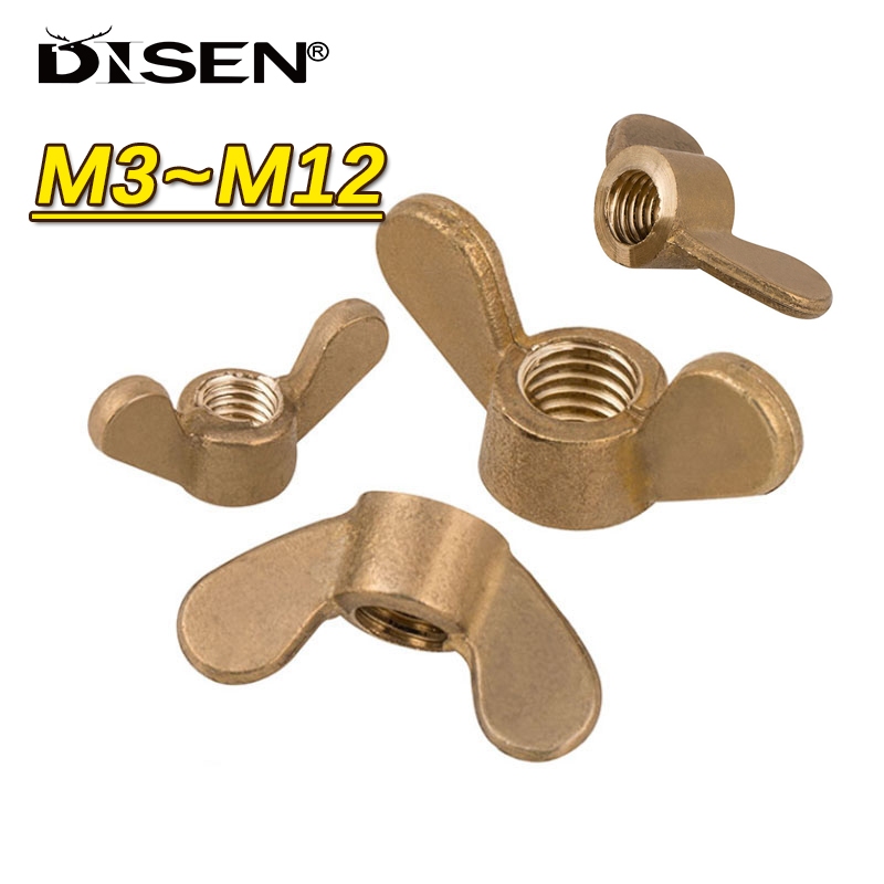 Brass Wing Nuts Big Ear Butterfly Nuts Special-shaped Hand Screw Nut ...