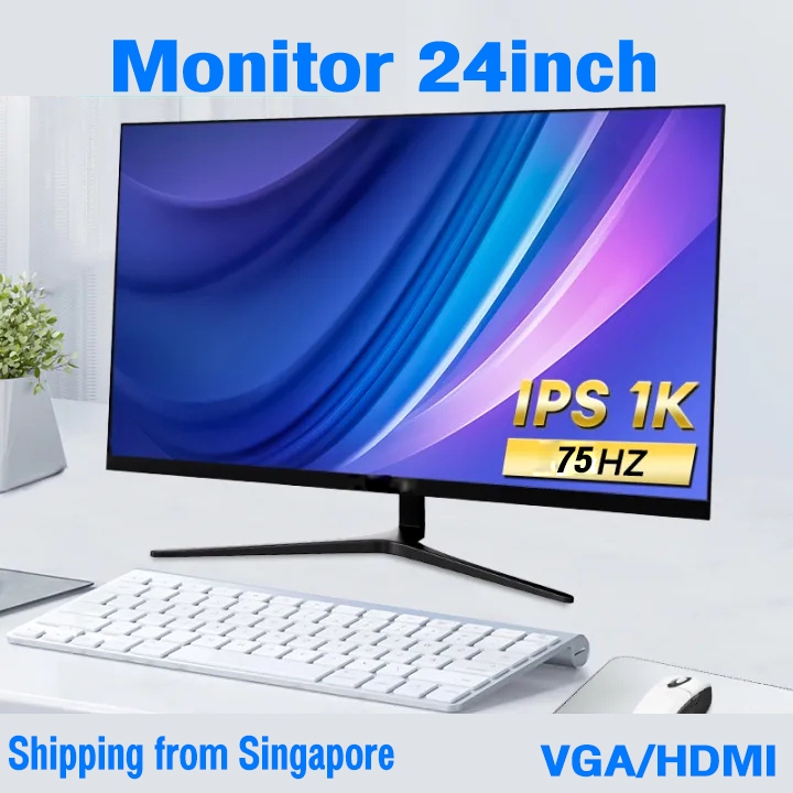 PC Monitor 24 inches/ 75Hz 22V Display Murch Tablet Laptop Office HD ...
