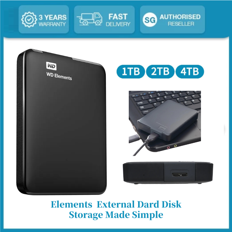 4TB 2TB 1TB 500GB Elements HDD 2.5'' Portable hard drives External Hard ...