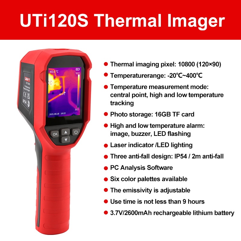 UNI-T UTi260B UTI120S Infrared Thermal Imager Thermographic PCB Circuit ...
