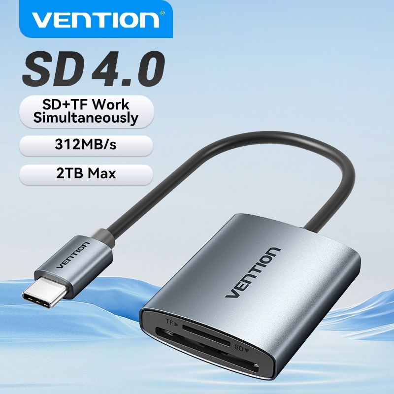 Vention Type C To TF SD Card Reader SD4.0 For ipad Laptop Accessories ...