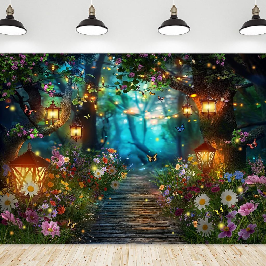 Fairy Photography Backdrop Wonderland Enchanted Garden Magical Tale ...