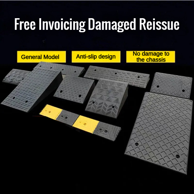 Roadside Slope Ramp Pad Rubber Car Ramp Threshold Pad Triangle Pad ...