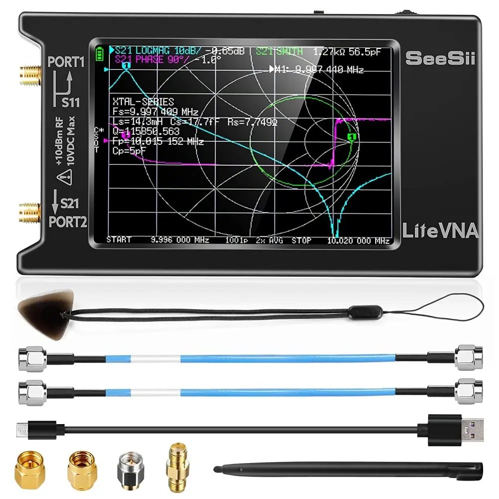 Upgraded NanoVNA 50kHz-6.3GHz Vector Network Antenna Analyzer 4 ...