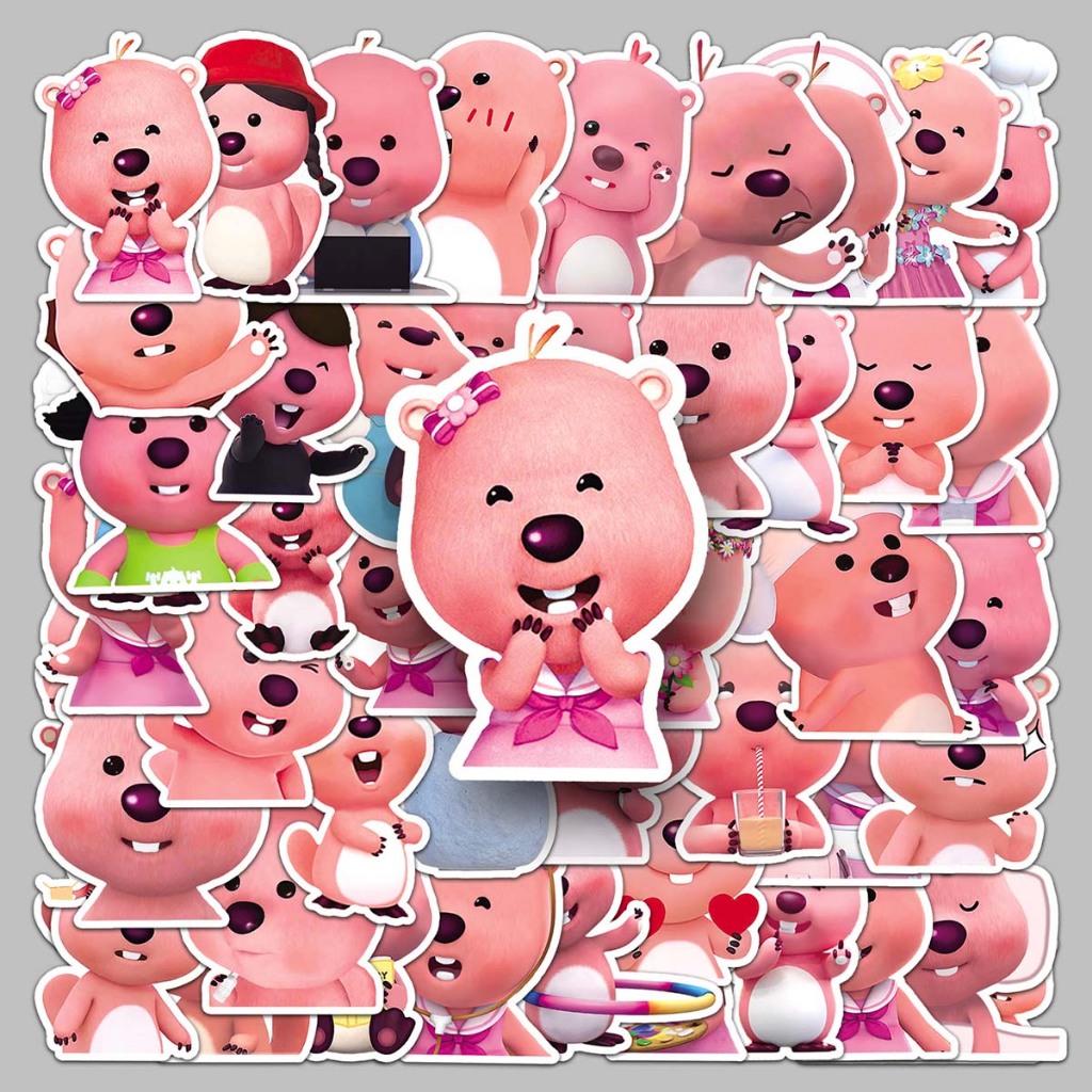 10/50 Cute cartoon loopy sticker creative DIY waterproof decorative ...