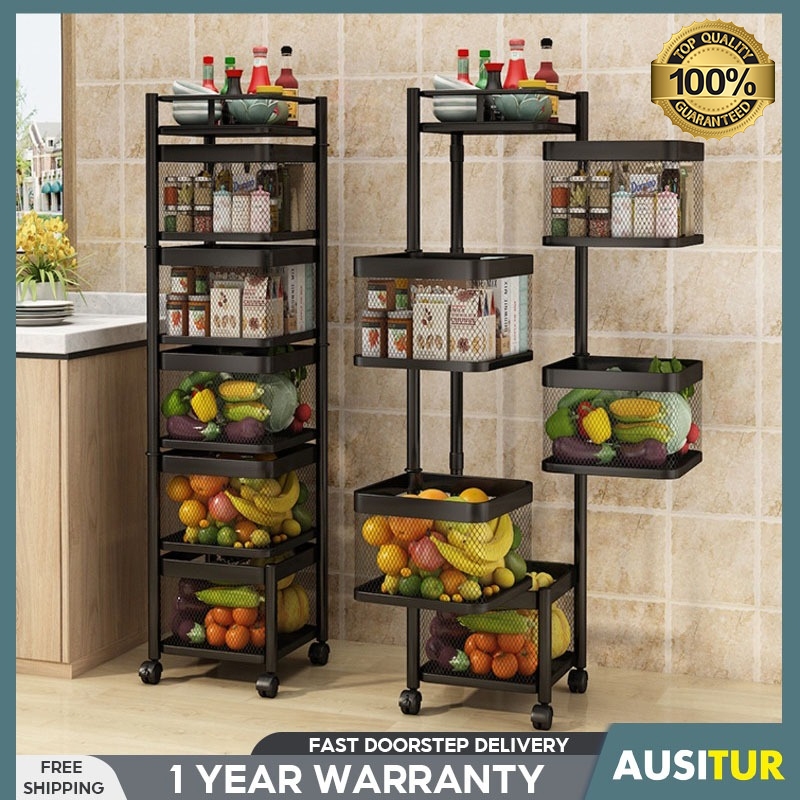 family trolley storage rack kitchen storage rack shelf trolley cart ...