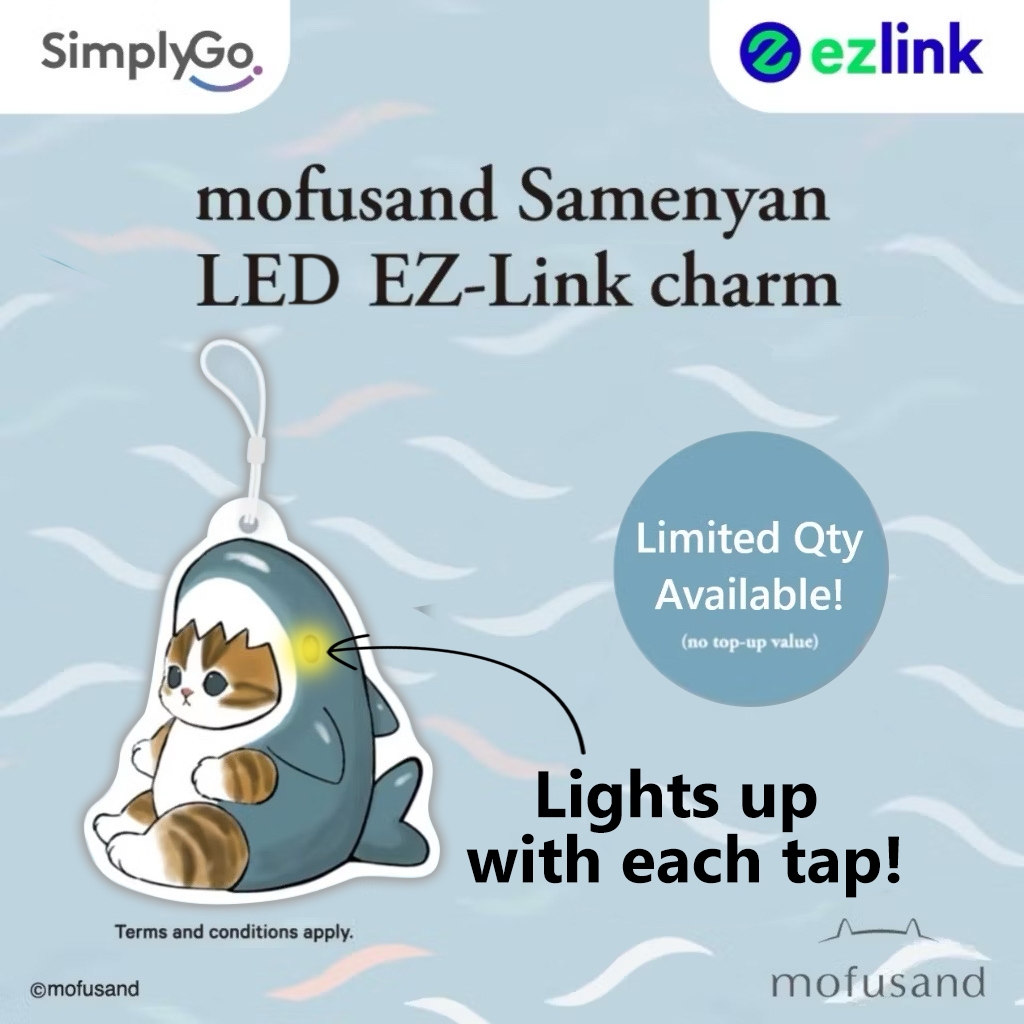 Mofusand Samenyan LED EZ-Link Charm Die-Cut (Exp:2030) | Shopee Singapore
