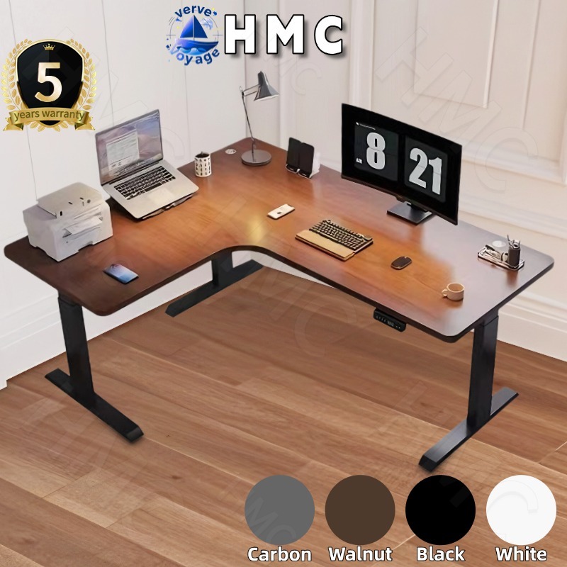 L-shaped Adjustable Table Office table Intelligent Electric Lifting ...