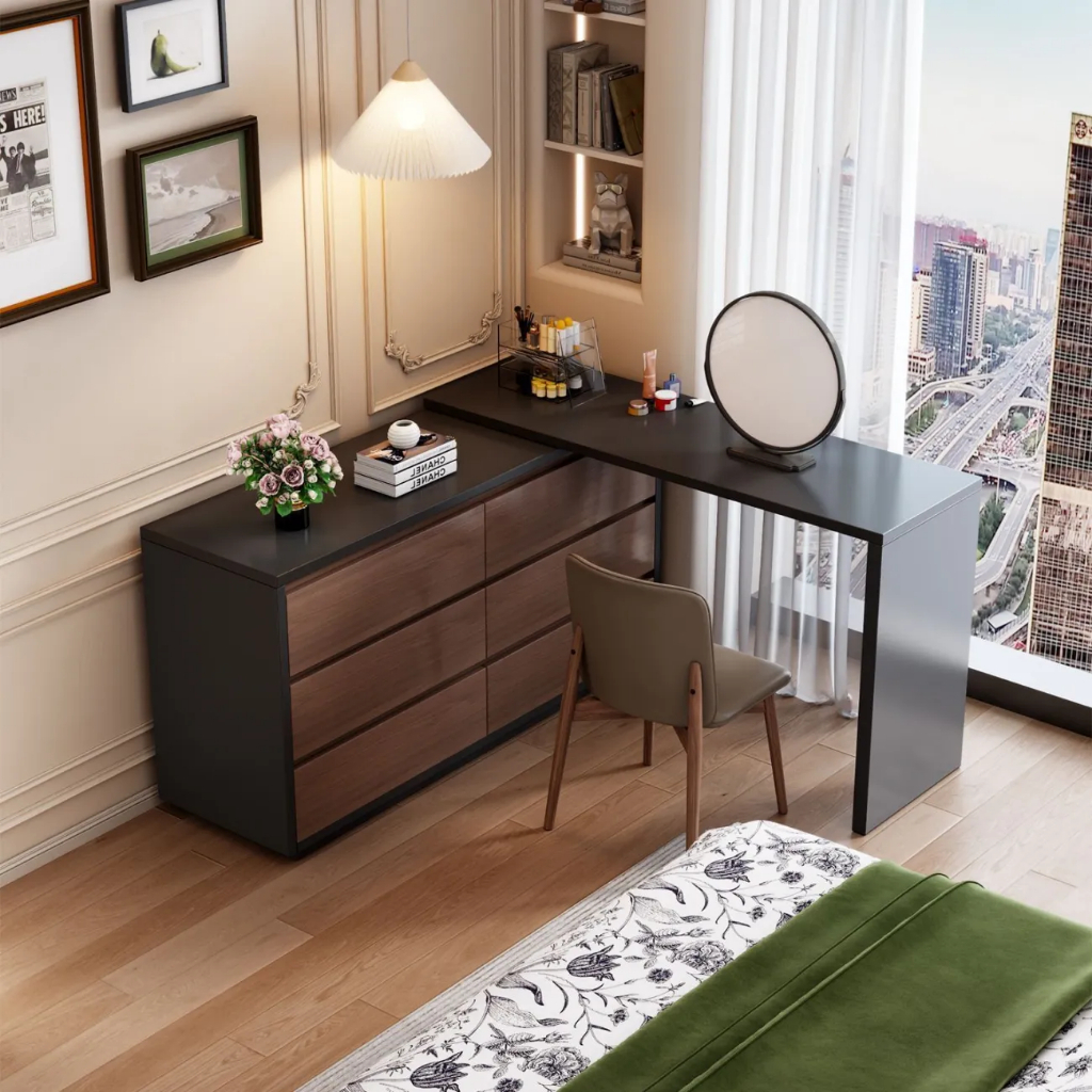 【Free shipping】Dressing Table French wood Style Chest Of Cabinet Solid ...