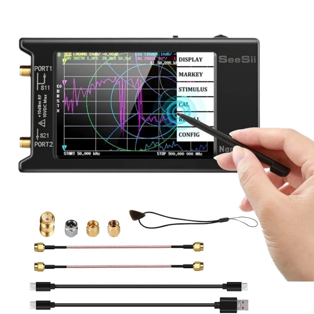 SeeSii NanoVNA-H4 Vector Network Analyzer | 4" Touch Screen | V4.3 ...