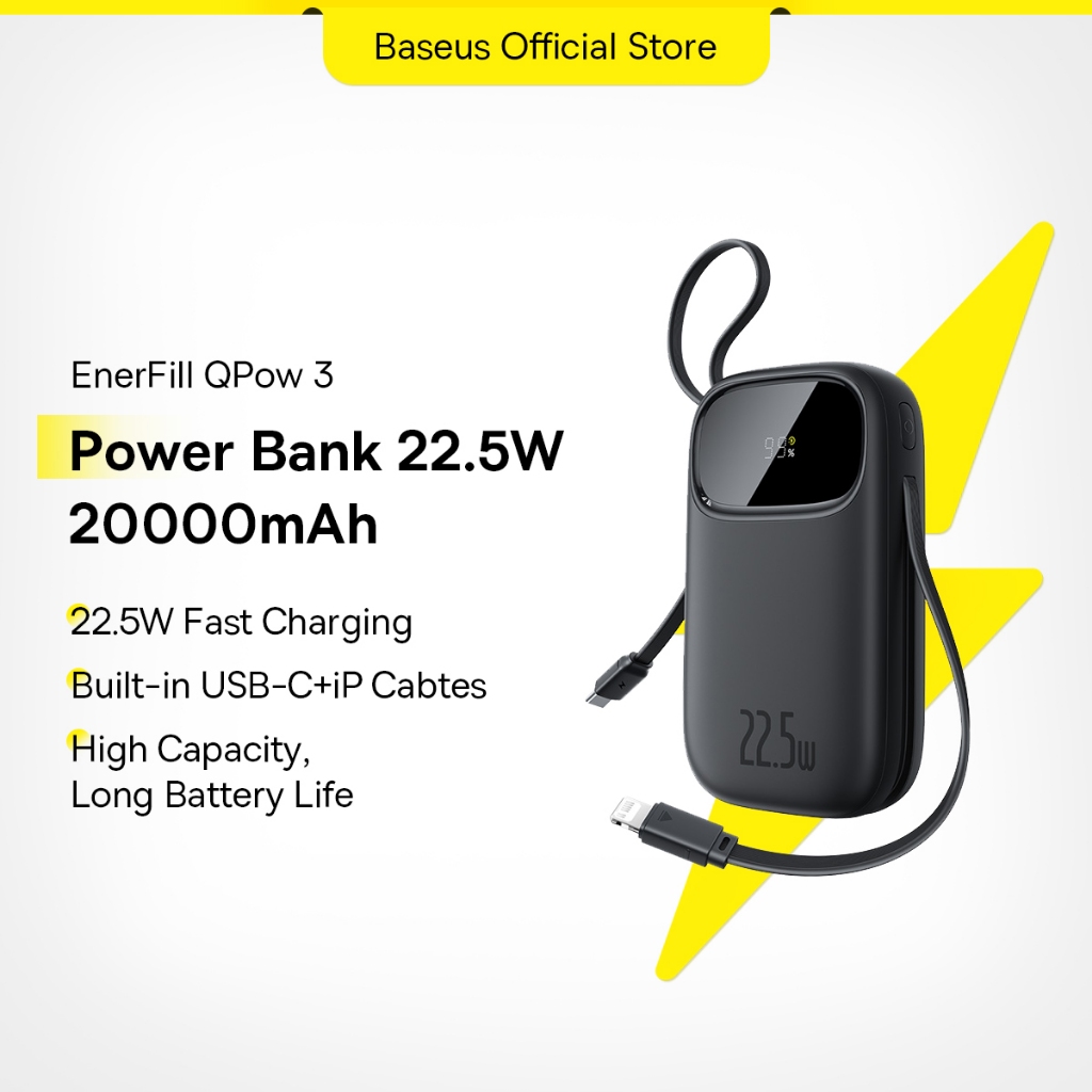【CCC Certified Power Bank】Baseus Qpow3 10000/20000mAh PD 22.5W 20W ...