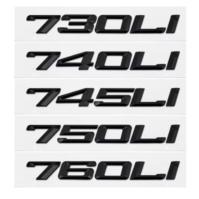 3D ABS Car Trunk Letters Logo Decals Badge Emblem Sticker For BMW 7 ...