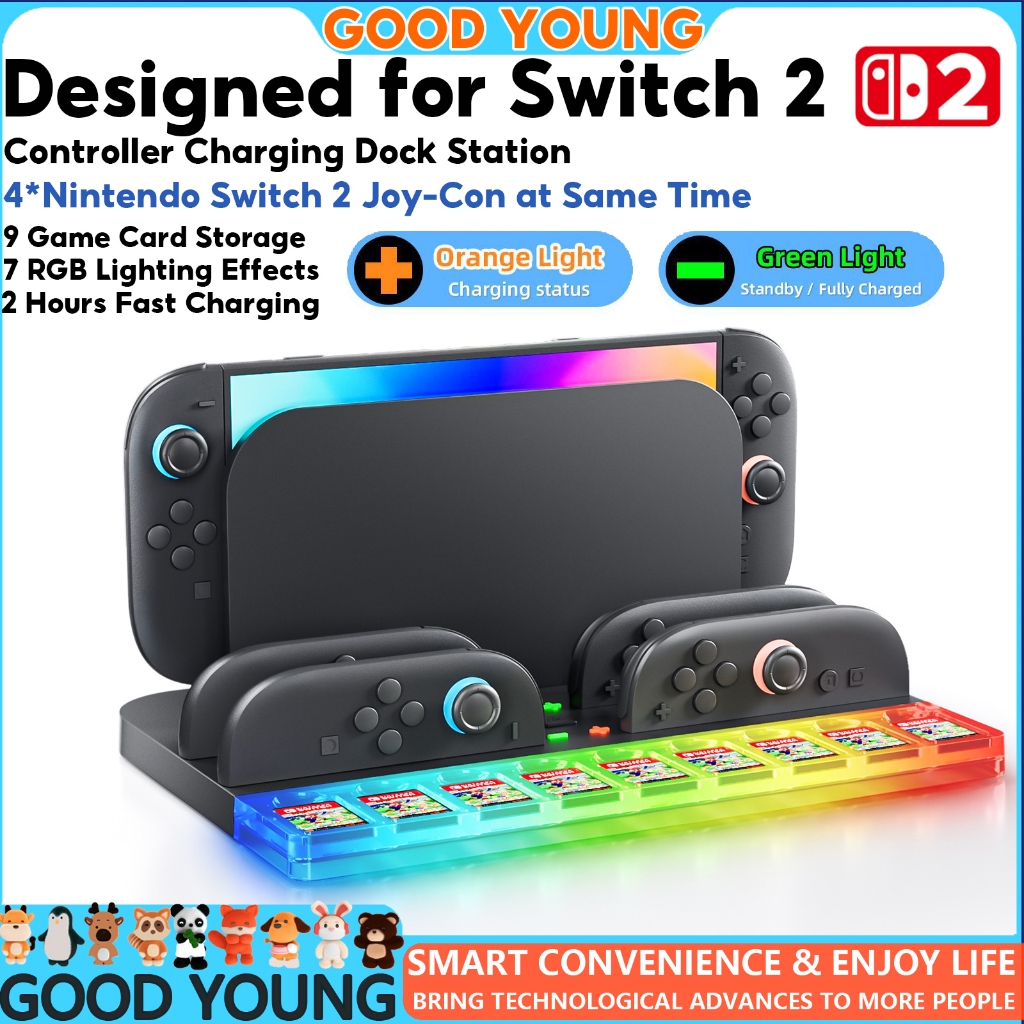 Nintendo Switch 2 Console Charging Dock Station Charging Dock for ...