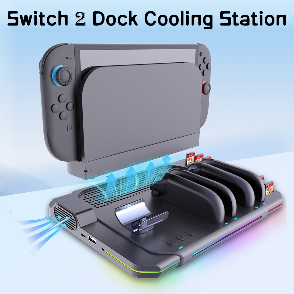 All in One Cooling Stand & Charger Station for Nintendo Switch 2 2025 ...