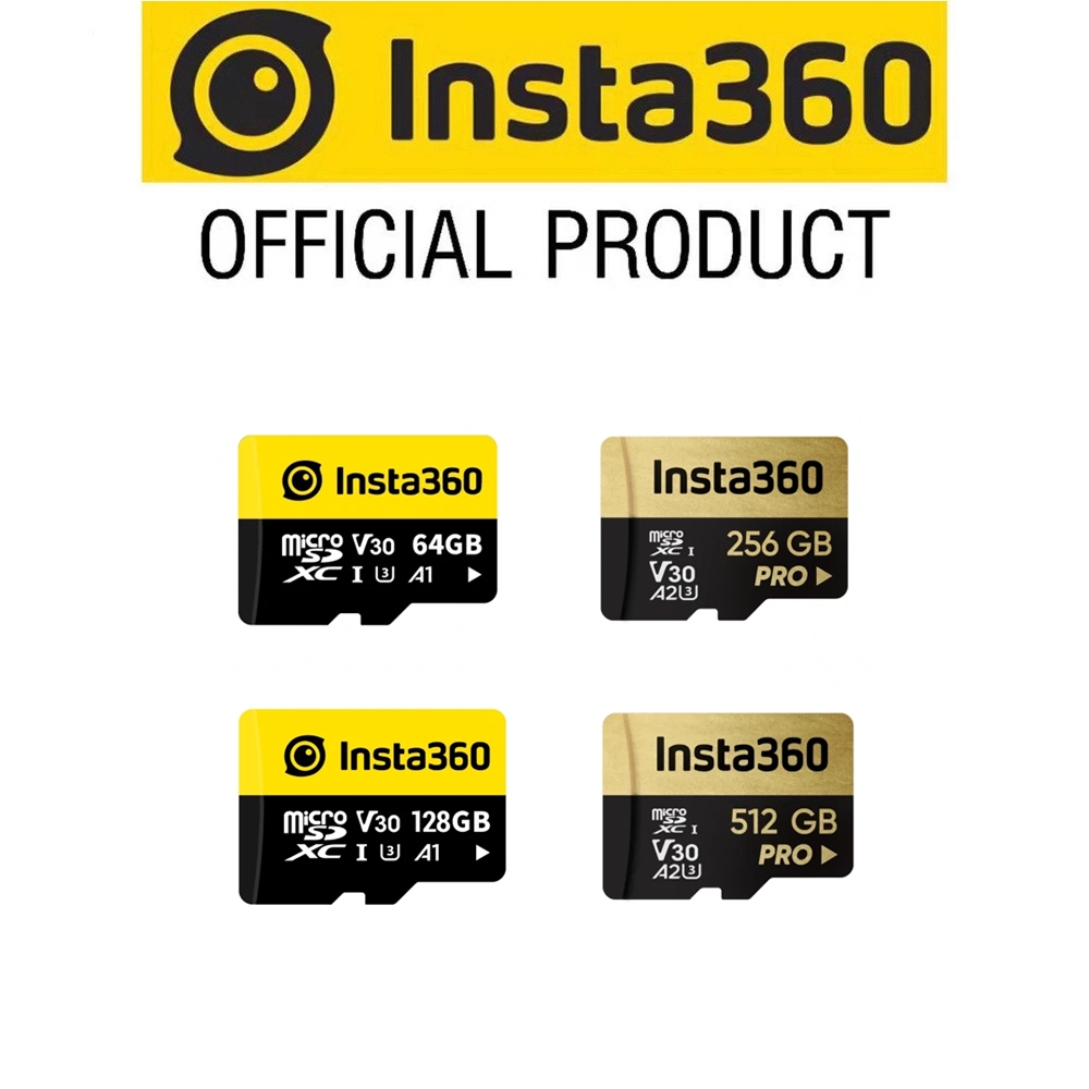 Insta360 Micro SD Card 64G/125G/256G/512G for Insta360 X5/Ace Pro 2/X4 ...