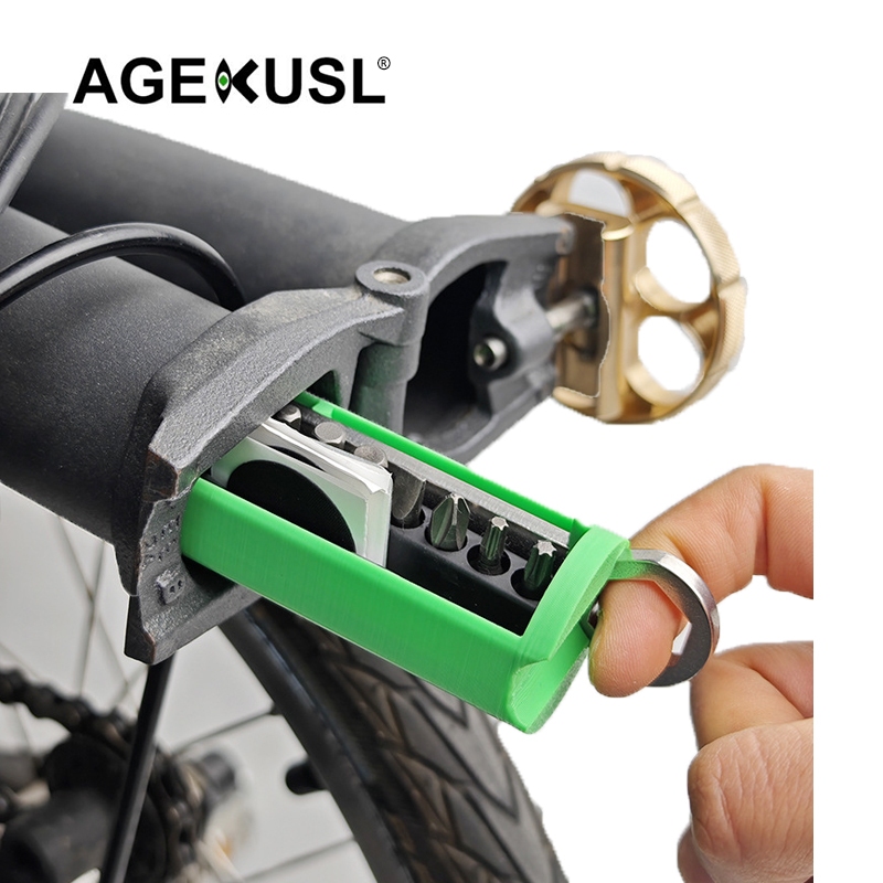 AGEKUSL Bike Hex Ratchet Wrench Hidden Tool Box Storage Babin Box Use ...
