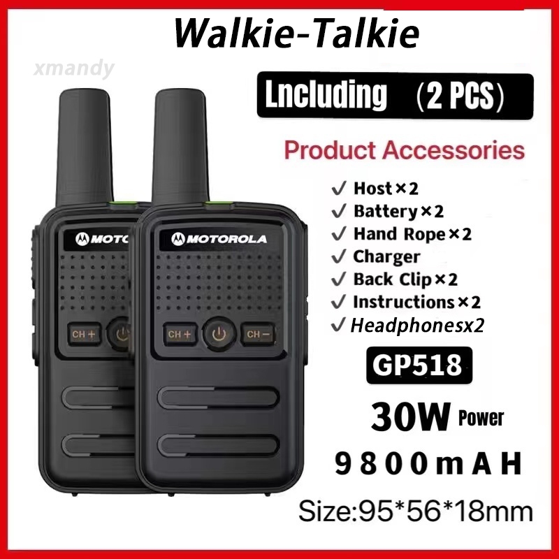 【SG Stock】Walkie talkie Mini Small GP518 Upgraded Version 30W High ...