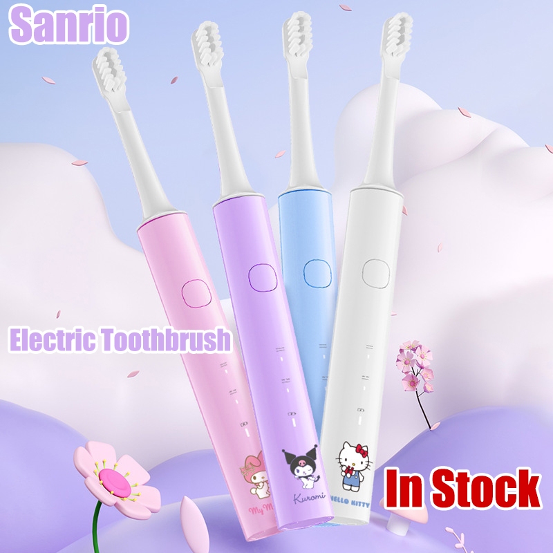Sanrio Characters Kids Electric Toothbrush Cute Rechargeable Sonic ...