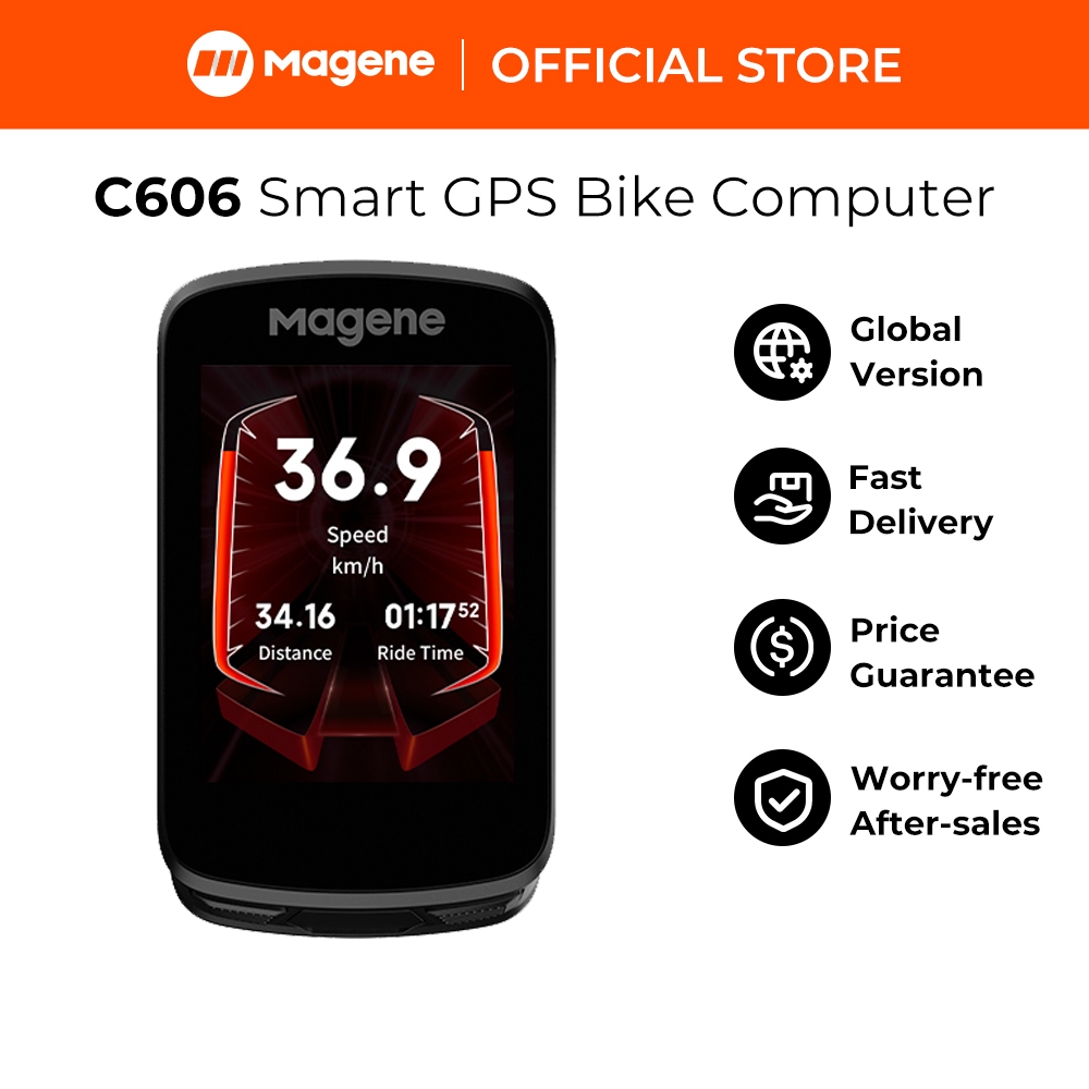 Magene C606 GPS Bike Computer Navigation WiFi Touchscreen Cycle ...