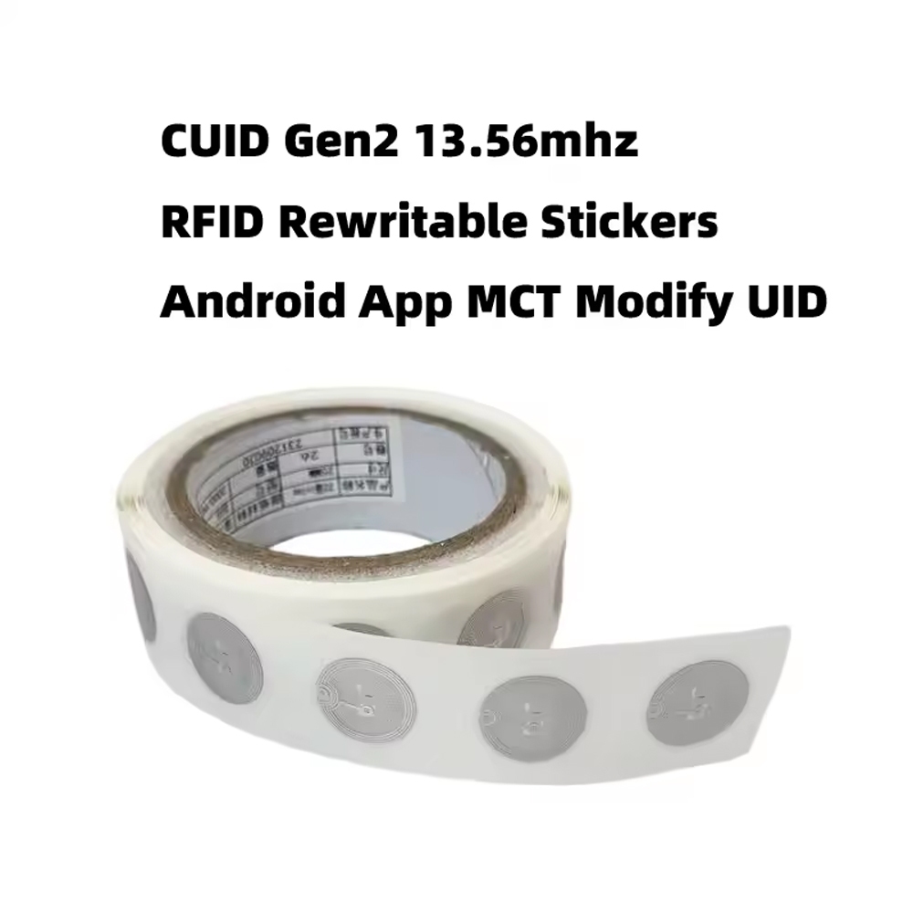 CUID changeable 13.56mhz S50 1K RFID Sticker Wet Inlay NFC tag Sector 0 Block 0 UID Rewritable ...