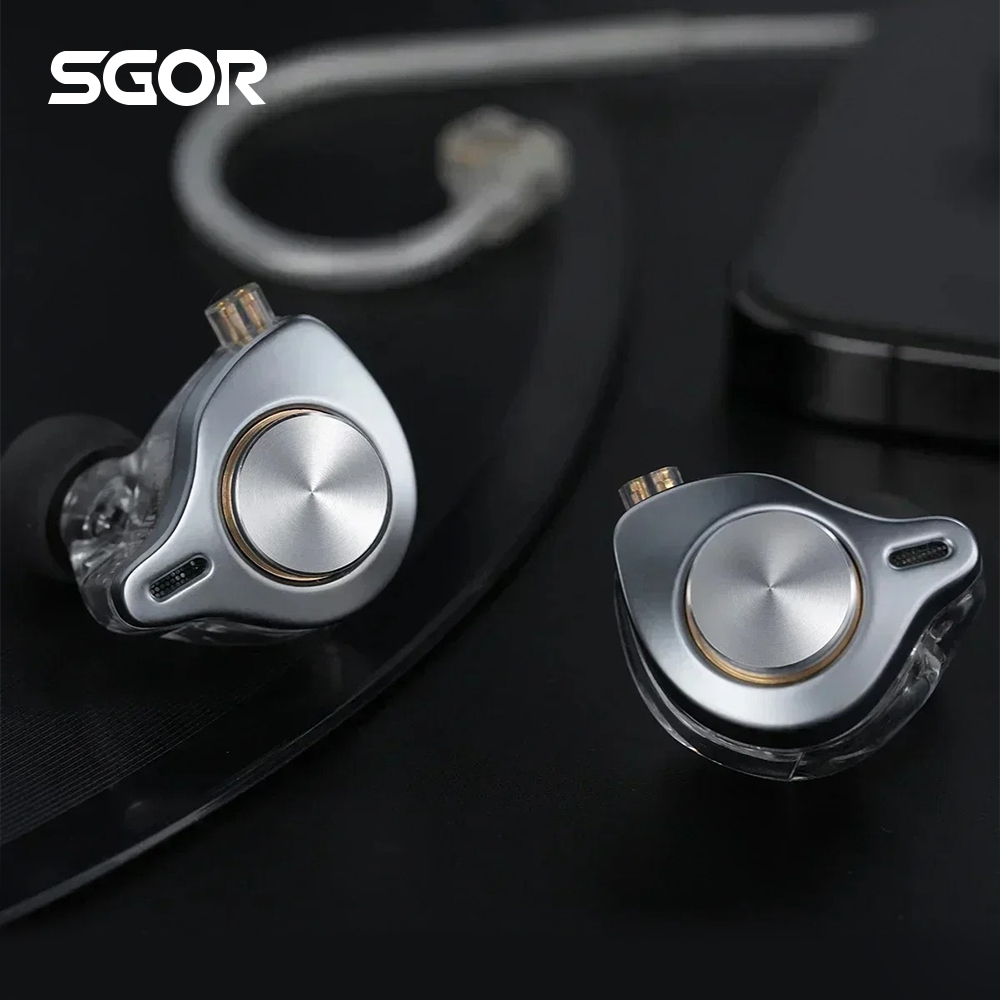 SGOR Luna Earphone 13.5mm Planar Driver Good Bass HiFi In-ear Monitor ...