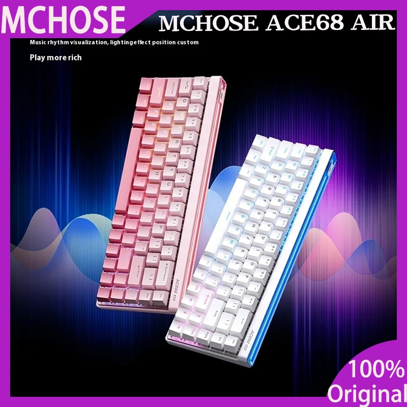 Mchose Ace68 Air Gaming Keyboard Hall Effect 0.005mm Rapid Trigger 8K ...